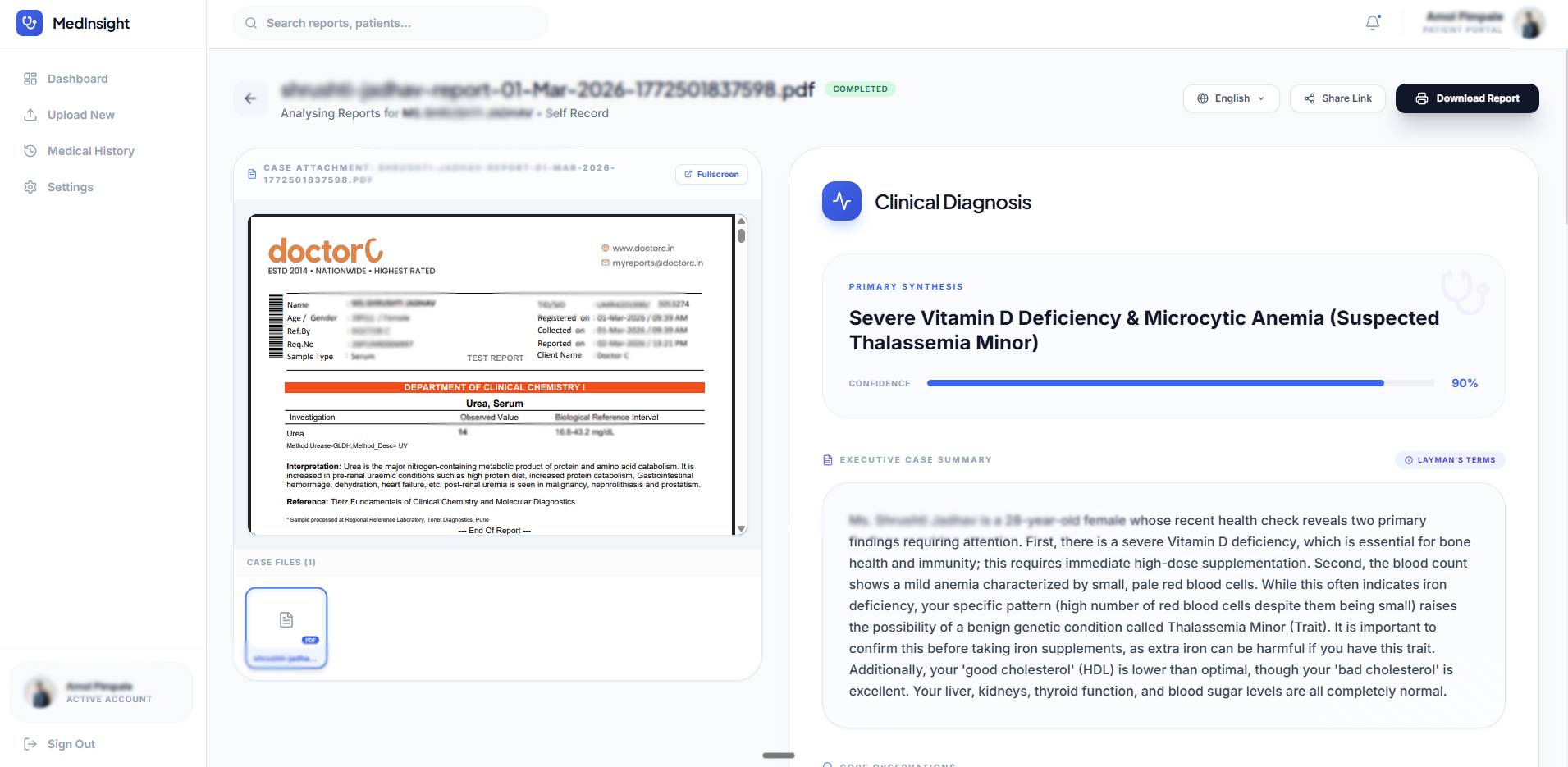 MedInsight AI | AI-Powered Medical Report Analysis & Diagnosis